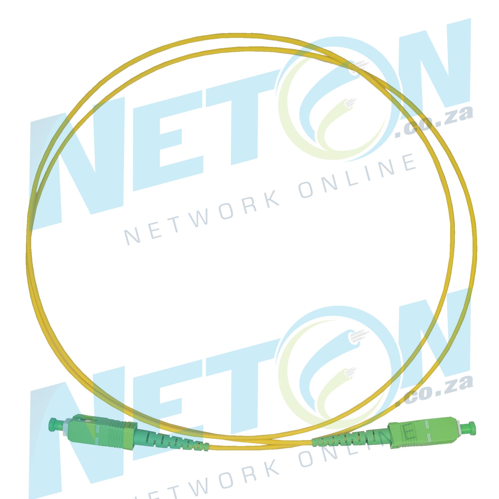 2m SC/APC - SC/APC Simplex Single Mode Fibre Patch Lead – Network Online